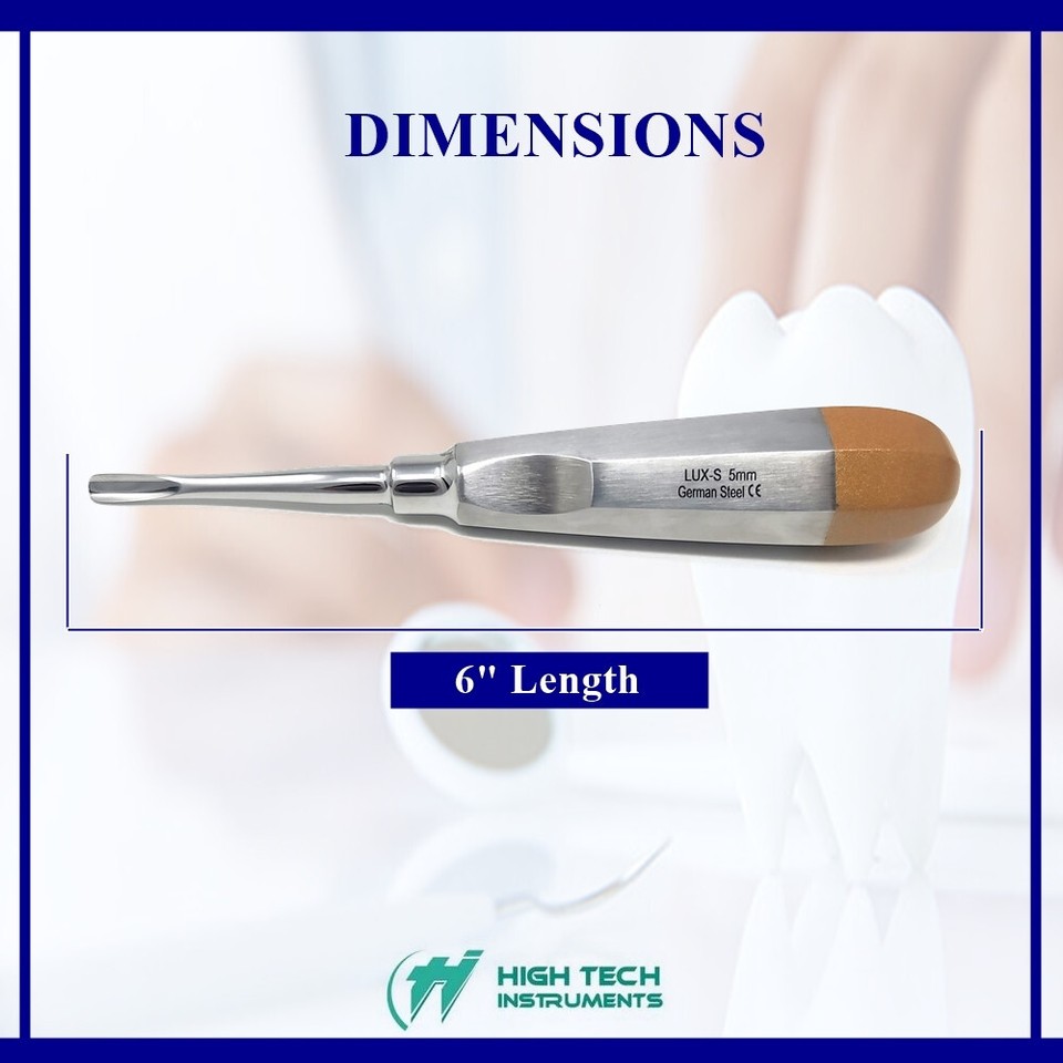 Dental Surgery Elevator LUX-STR 5mm Root Extraction Teeth Luxating ...