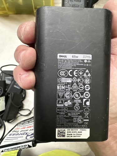 Genuine Original 65W DELL Laptop Charger Power Supply, 19.5v 3.34a ...