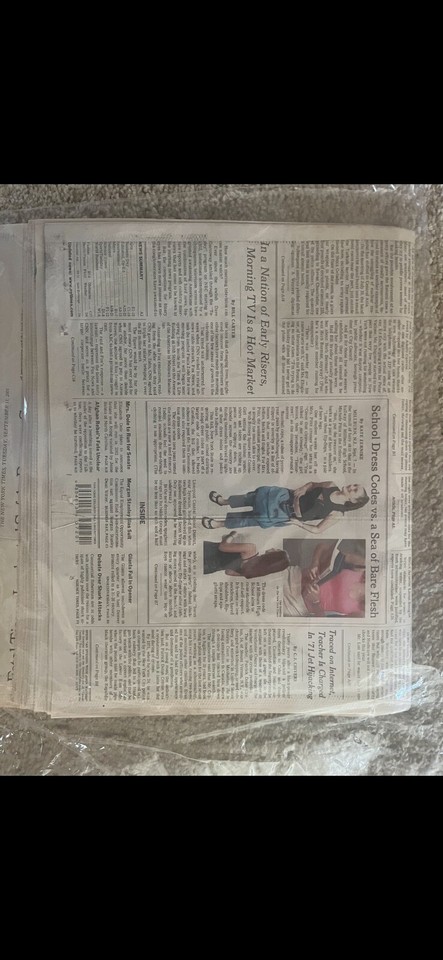 New York Times newspaper September 11, 2001 9/11 New York Times, VERY ...