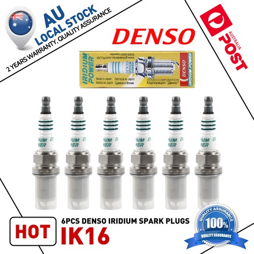 6 Denso IRIDIUM Sprk Plugs IK16 for '97~'05 Toyota Hilux RZN149 154 169 ...