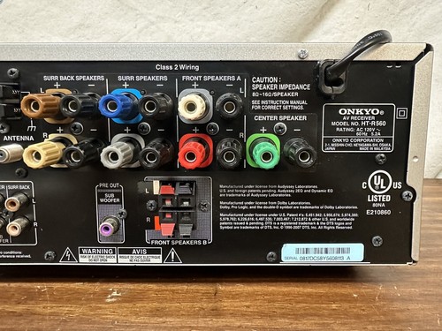 Onkyo HT-R560 7.1-Ch HDMI Home Theater Surround Sound AV Receiver ...