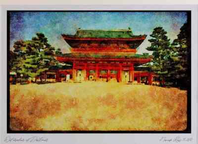 Japan 145028 Main Entrance Gate To Heian Shrine Shrine Of Peace A4 ...