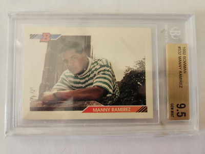1992 Bowman #532 Manny Ramirez Rookie Bgs 9.5 Old Label | eBay