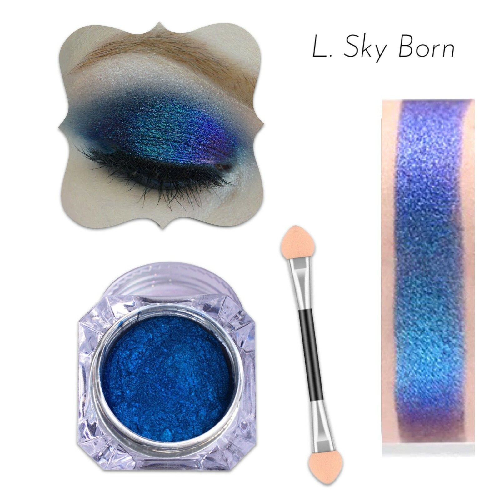 Multichrome Chameleon Eyeshadow Face Body Makeup Shining Aurora Pigment ...