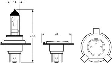 1 pr H4 Globes 90/130W Holden Commodore Crewman Ute 1 Tonner Maloo ...
