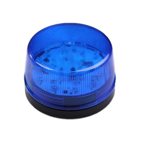 12V LED Security Alarm Signal Lamp Warning Siren with Blue Flashing ...