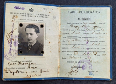 1946 ID Card Document Romania , Rare | eBay