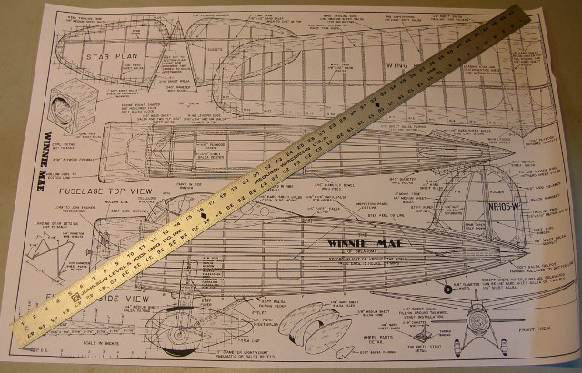 Model Airplane Plans (FF): Winnie Mae 49"ws 1/2A Scale by Paul Del ...