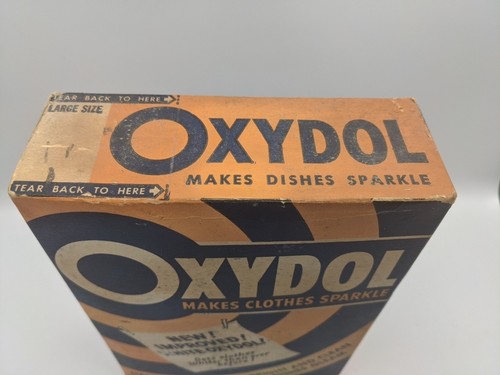Vintage Oxydol Laundry Soap 1940's 1lb 8oz Size Unopened Full Box of ...