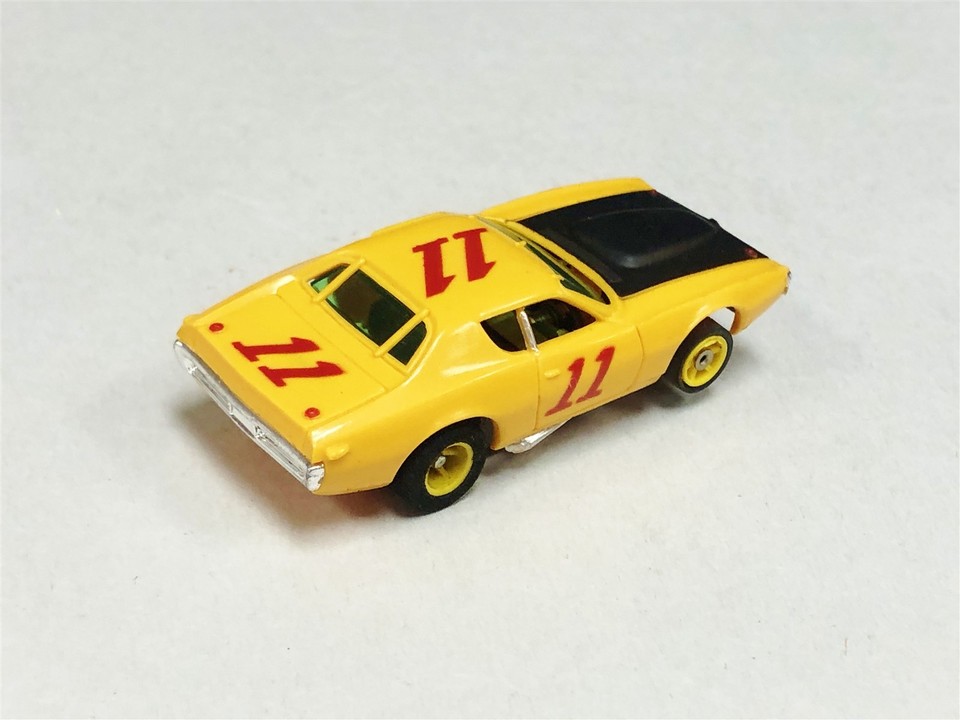 1970s AURORA AFX DODGE CHARGER MUSTARD ORANGE SLOT CAR BEAUTIFUL ...