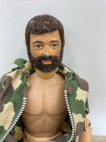 Land Adventurer Flocked Brown Hair & Beard 12" GI Joe With 1970 One ...