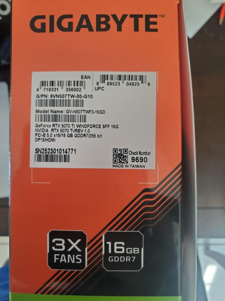 Gigabyte Geforce RTX 5070Ti - New Box Only! | eBay