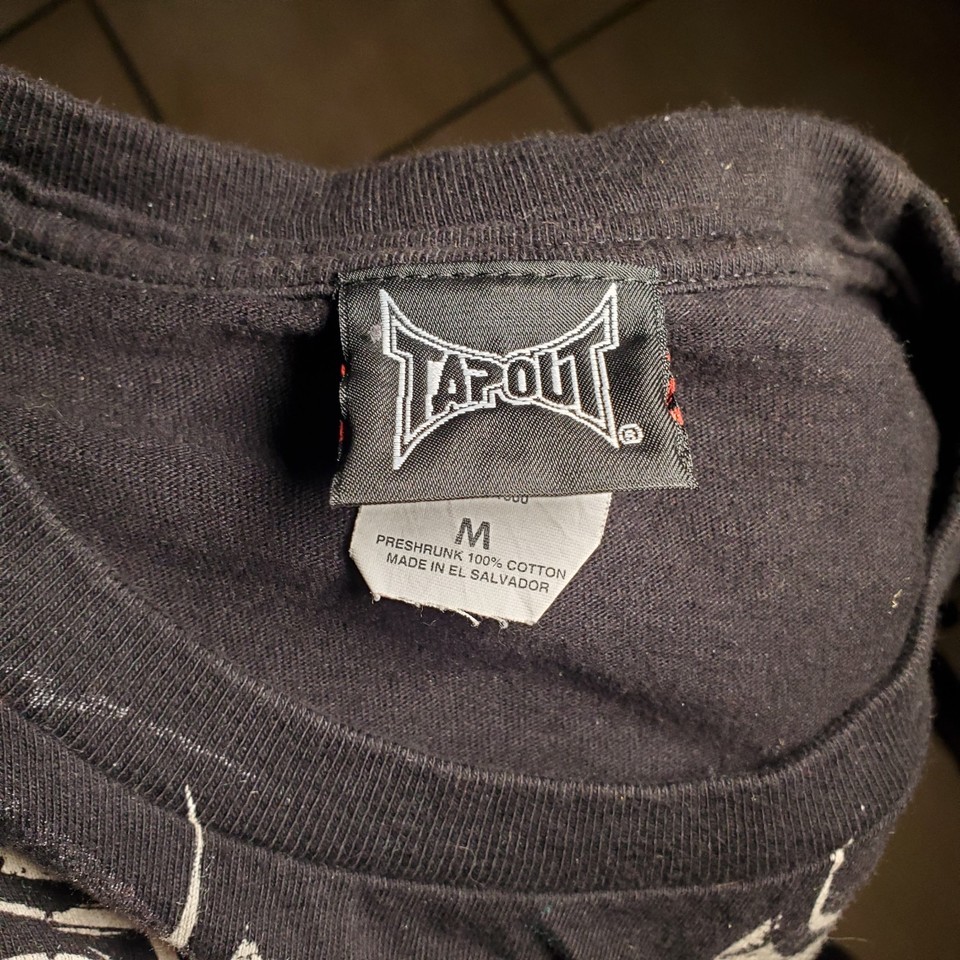 Vintage Tapout T-Shirt Men’s M Black American Arrogant MMA UFC Y2K ...