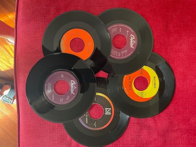 VTG 45 SINGLE VYNIL THE BEATLES Capitol bundle of 5 | eBay