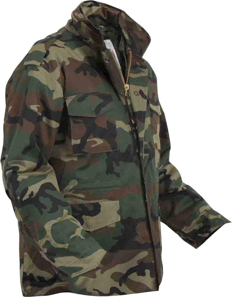 Camo M-65 Field Coat Camouflage Army M65 Tactical Uniform Military ...