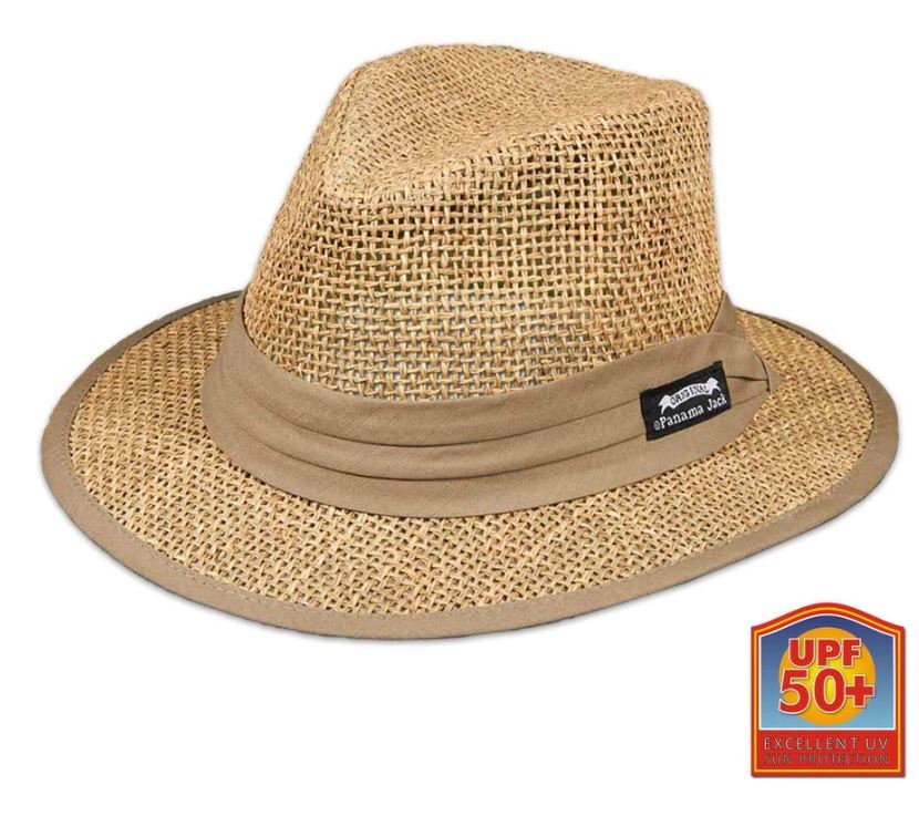 Panama Jack Matte Seagrass Safari Hat Choose Mens Size M-L-XL 2.5" Brim ...