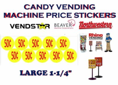 Candy & Bulk Vending - Vending Machine Stickers