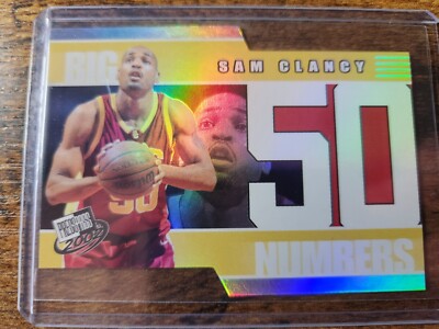 2002 Press Pass Sam Clancy Big Numbers Rookie RC Die-Cut #BN 5 USC | eBay