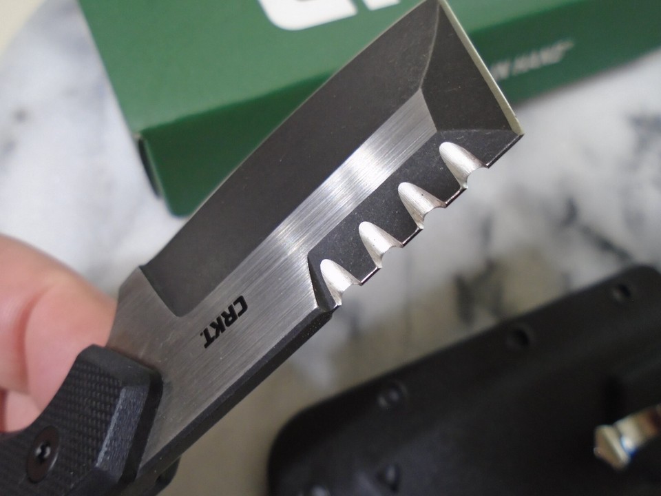 CRKT Razel Compact Fixed Blade Cleaver Knife Full Tang D2 G10 4036 5 1/ ...