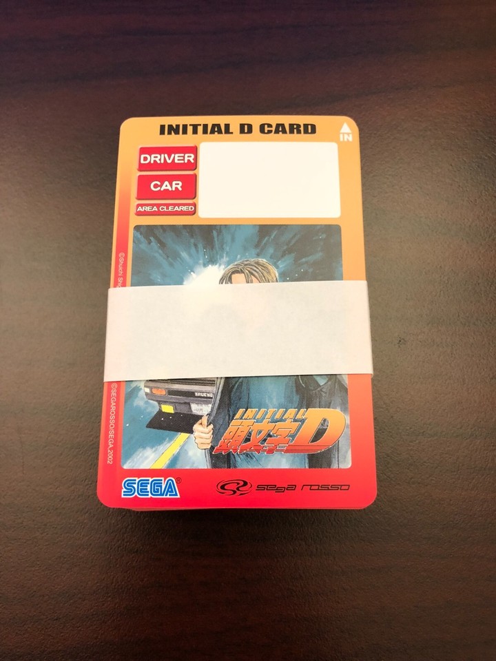 Initial D Card for Arcade Game - Magnetic Card for Initial D - Sega ...