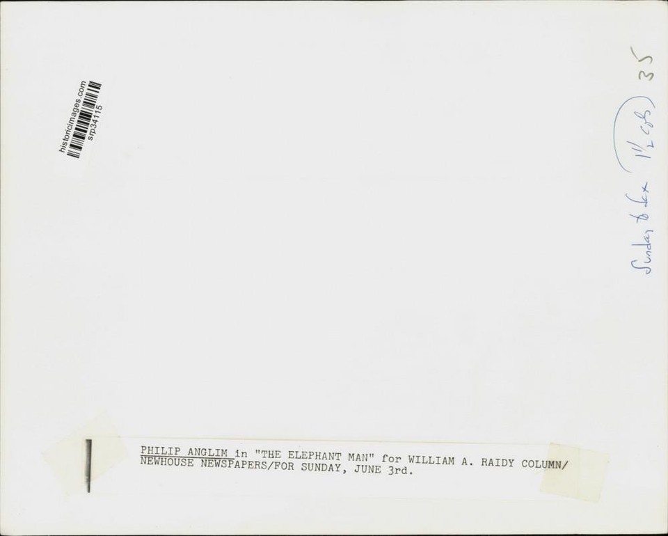 Press Photo Philip Anglim - "John Merrick" in "The Elephant Man ...