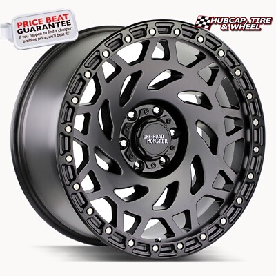 Off Road Monster M50 Gloss Black Black Ring - 17X9 5X127 Bolt Pattern ...