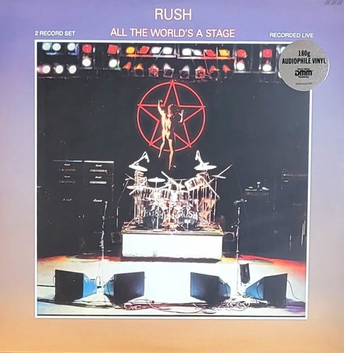 RUSH - ALL THE WORLD'S A STAGE - 180-GRAM VINYL 2-LP SET " NEW, SEALED ...