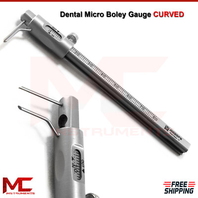 Dental Micro Boley Gauge Curved Sliding Caliper Orthodontic Lab ...