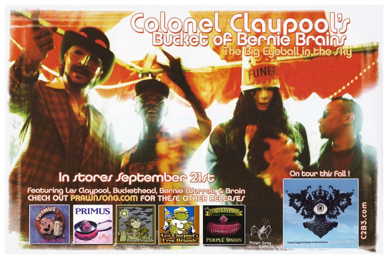 Colonel Claypool - POSTER - Les Claypool Frog Brigade PRIMUS Buckethead ...