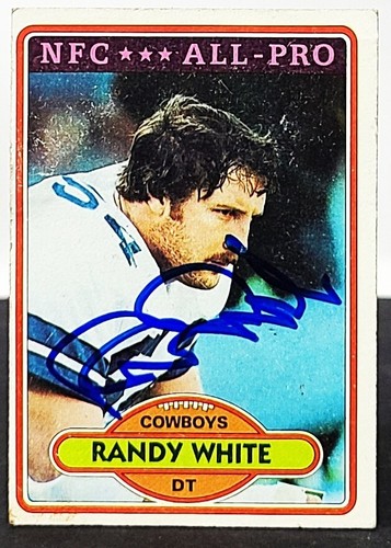 RANDY WHITE Signed Autographed 1980 Topps Trading Card #70 Dallas ...