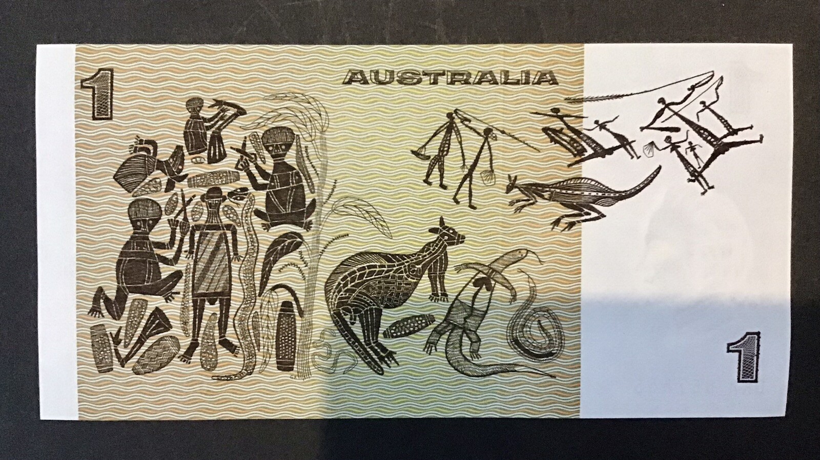 $1 Note Australian Decimal Paper Semi Solid Serial Number Unc. (3 Notes ...