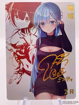 Rem Re:Zero Signature Waifu ZR Card Anime Manga Goddess Story Doujin ...