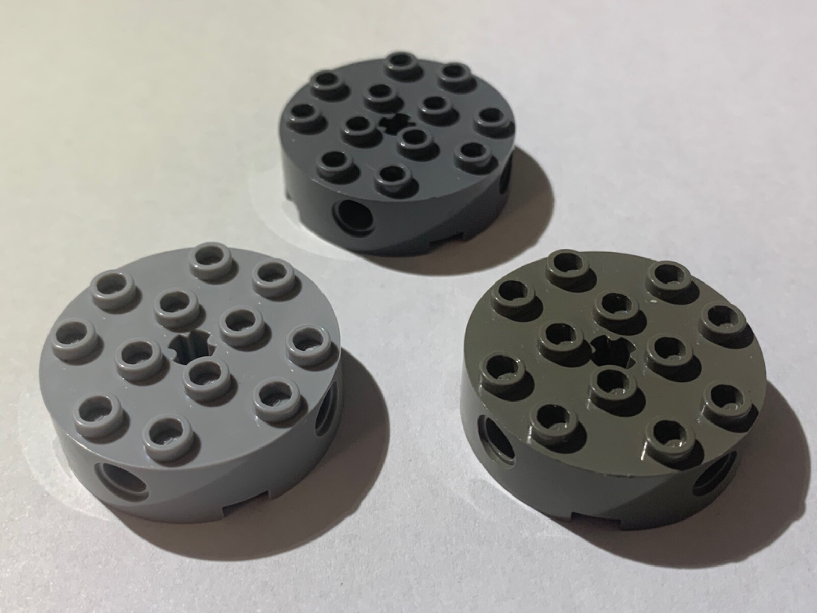 LEGO Parts 6222 (2pcs) Brick 4 x 4 Round with Holes Choose Color | eBay