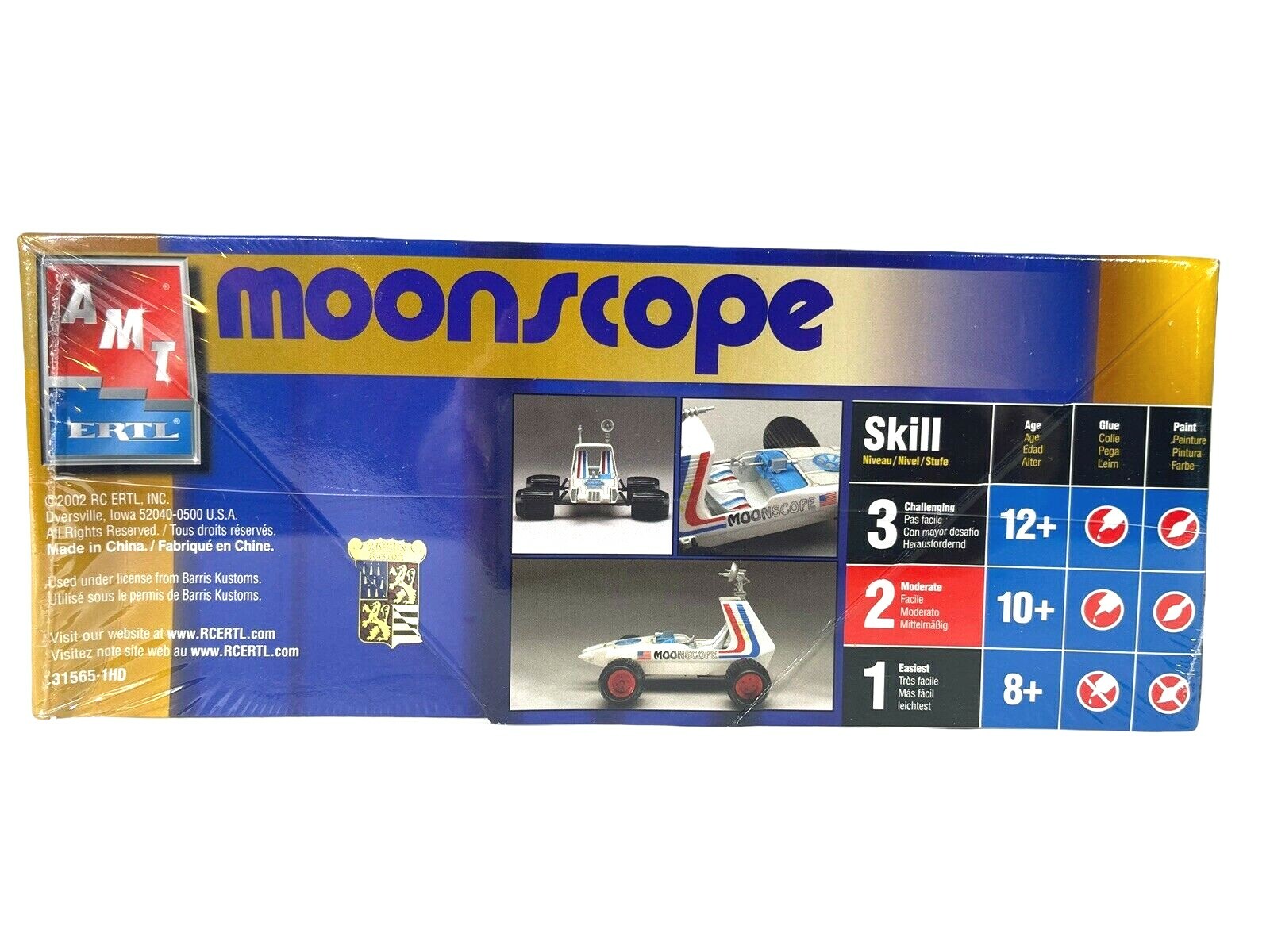 #31565 AMT Moonscope Lunar Vehicle Plastic Model Kit~ 2002 Sealed 1:25 ...