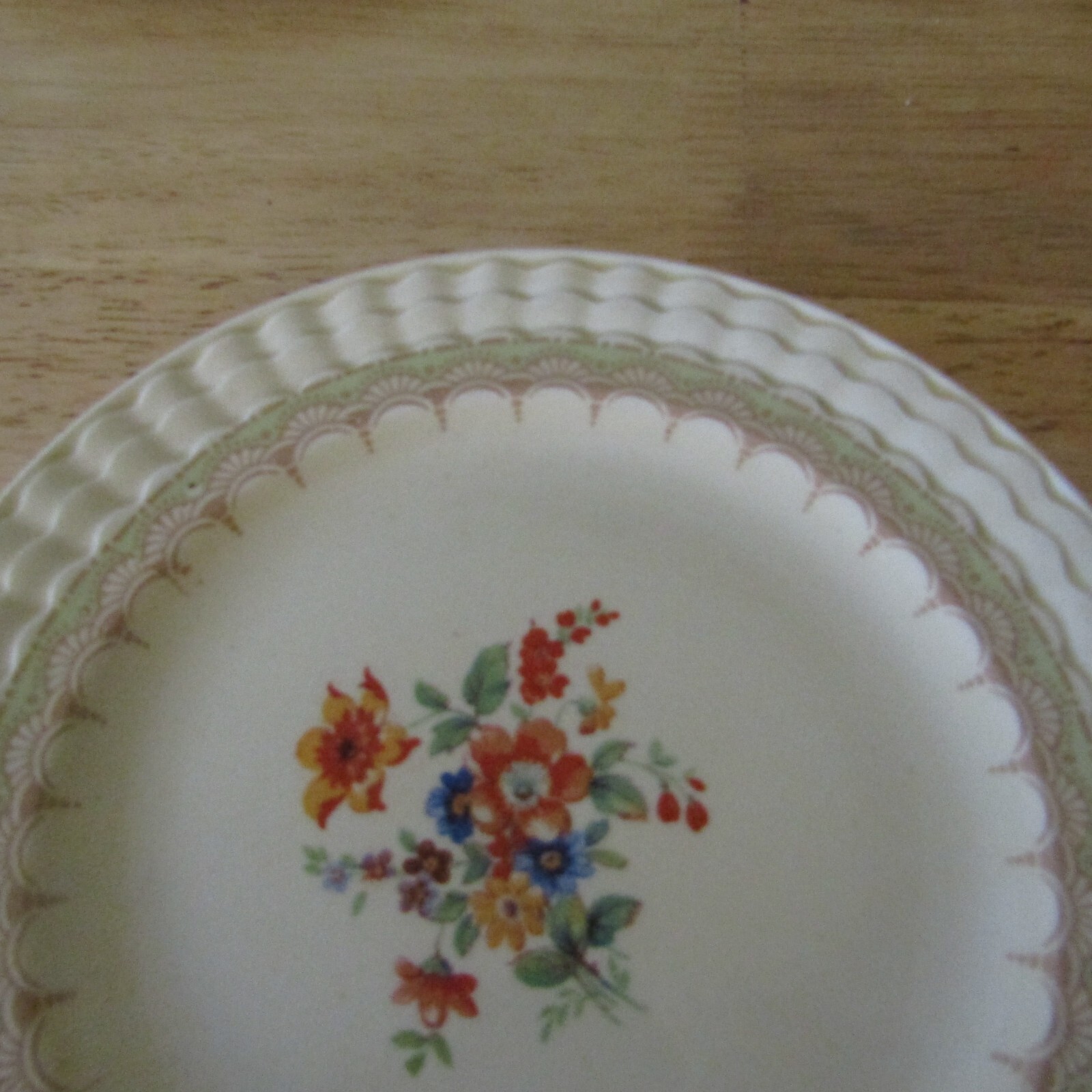 A pair of Vintage Adams Royal Ivory 7 inch plates Titian Ware rd 13276 ...