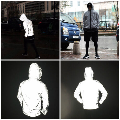 Hot Reflective jacket 3M men's waterproof night safety jacket hoodie ...