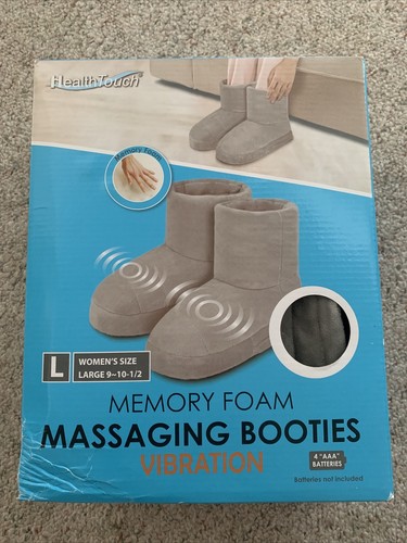 Memory Foam Massaging Booties Vibration Women’s Size L . | eBay