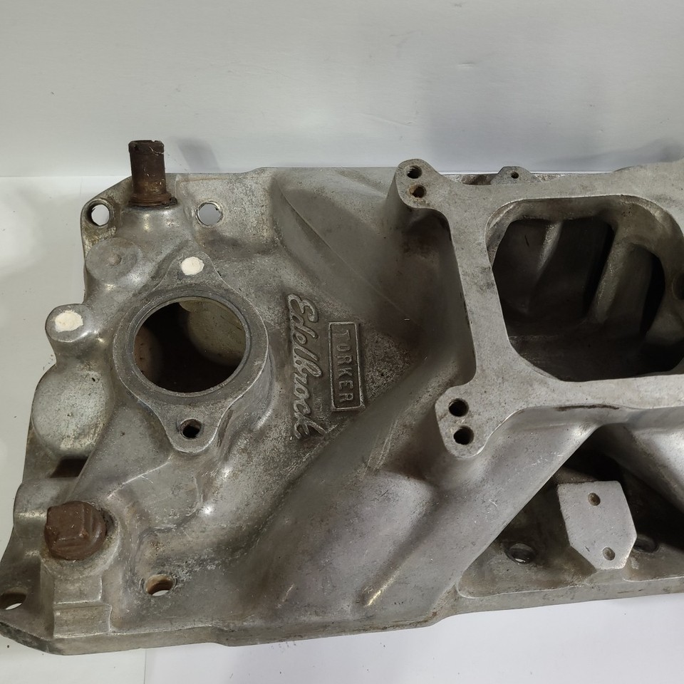 EDELBROCK TORKER 2725 INTAKE Manifold Chevy 283 302 327 350 400 SBC ...