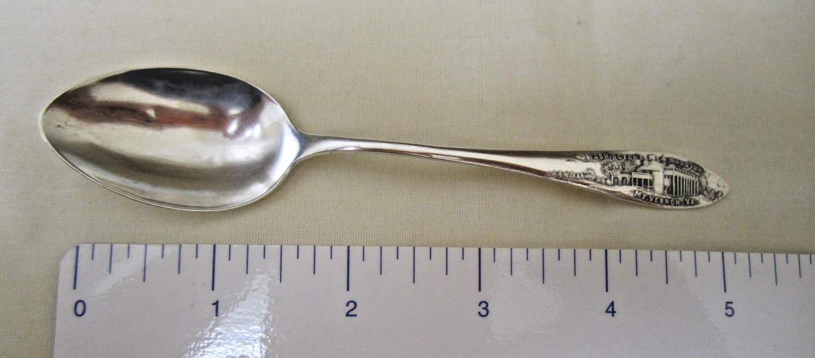 Vintage Washingtons Mansion Mt Vernon VA Souvenir Spoon Sterling Silver ...