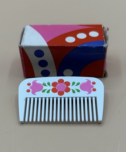 Avon Plastic White w/Flowers Hair Comb Barrette Vintage Girls Clip 1973 ...