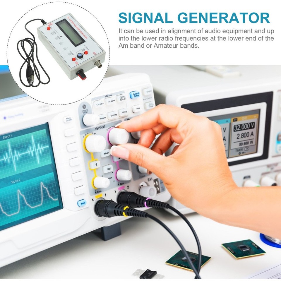DDS Function Signal Generator Board Sine Triangle Square Output 1Hz ...
