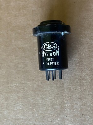 Vintage 7-Pin Vacuum Tube Test Socket Adapter CBS Hytron #DD | eBay