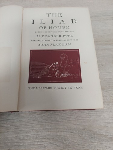 The Iliad of Homer English Verse Translation Alexander Pope Heritage ...