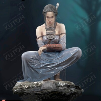 1/24 resin figure model kit Fantasy Female Warrior Unassembled ...