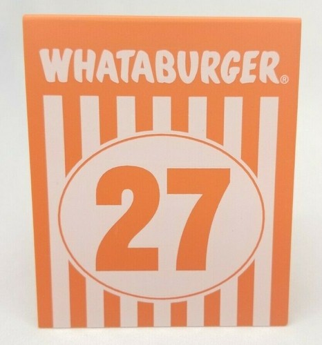 Individual WHATABURGER Restaurant Table Tent Numbers - Discontinued ...