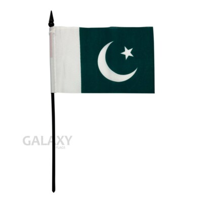 "4x6" Pakistan Flag / Pakistan Desk Flag / Pakistan Stick Flag | eBay