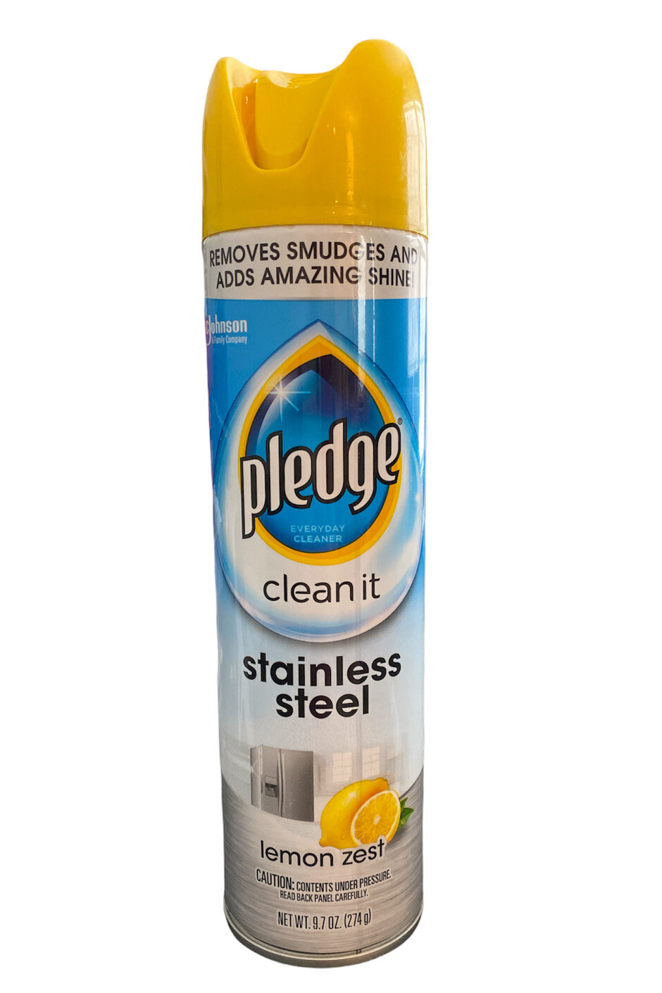 2 Cans Pledge Clean It Stainless Steel Spray Lemon Zest 9.7 Oz Each | eBay