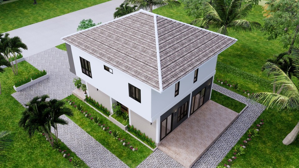 31x35 Feet House Plans 9.5x11 Meter 3 Bedrooms Full PDF Plan (A4 Hard ...