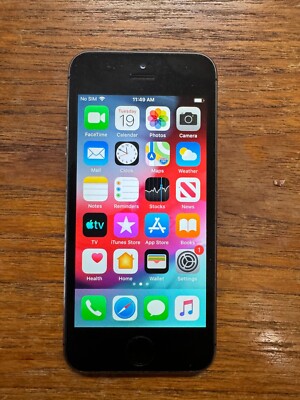 Apple iPhone 5s 32GB ME308LL/A A1533 Space Gray *TESTED & WORKING | eBay