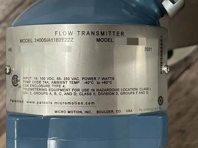 NEW EMERSON MICRO MOTION F200S CORIOLIS | Grelly USA